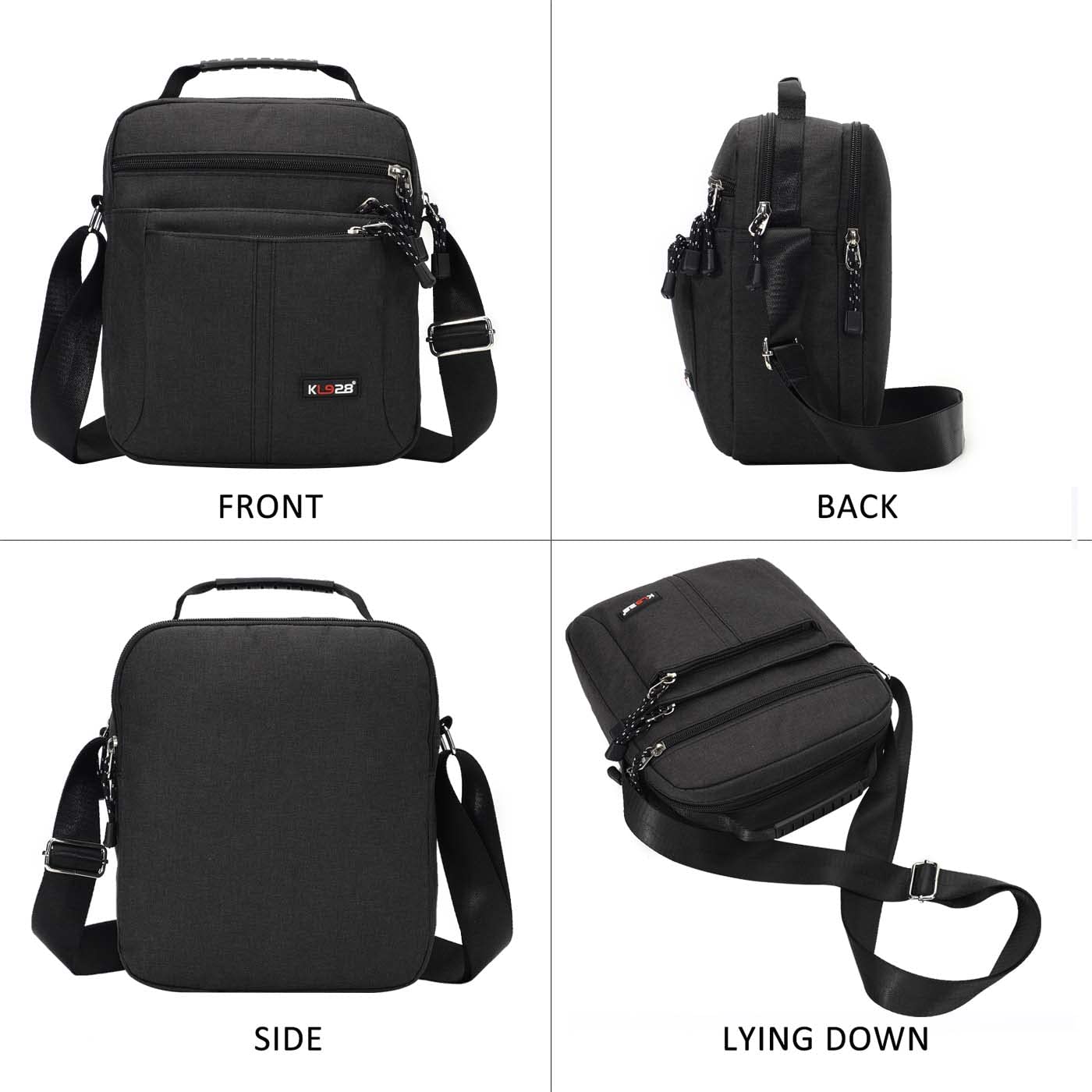 KL928 Men's Messenger Bag - Crossbody Shoulder Bags Travel Bag Man Purse Casual Sling Pack for Work Business