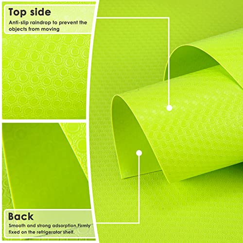 Refrigerator Liners,moinkerin 6 Pieces Refrigerator Mats 17.7x11.4 INCH Fridge Liners Washable Refrigerator Shelf Liners for Kitchen, Refrigerator, Cabinet, Table Mat, Drawer