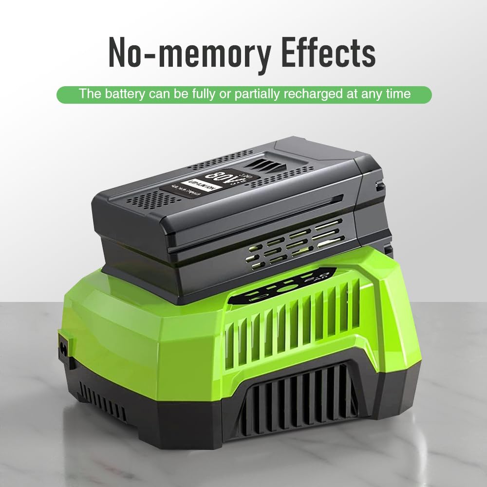 aunstarwei 80V 3.0Ah Replacement Battery for Greenworks Pro 80V Lithium Ion Battery GBA80200 GBA80250 GBA80300 GBA80400 GBA80500 (Not for Kobalt)