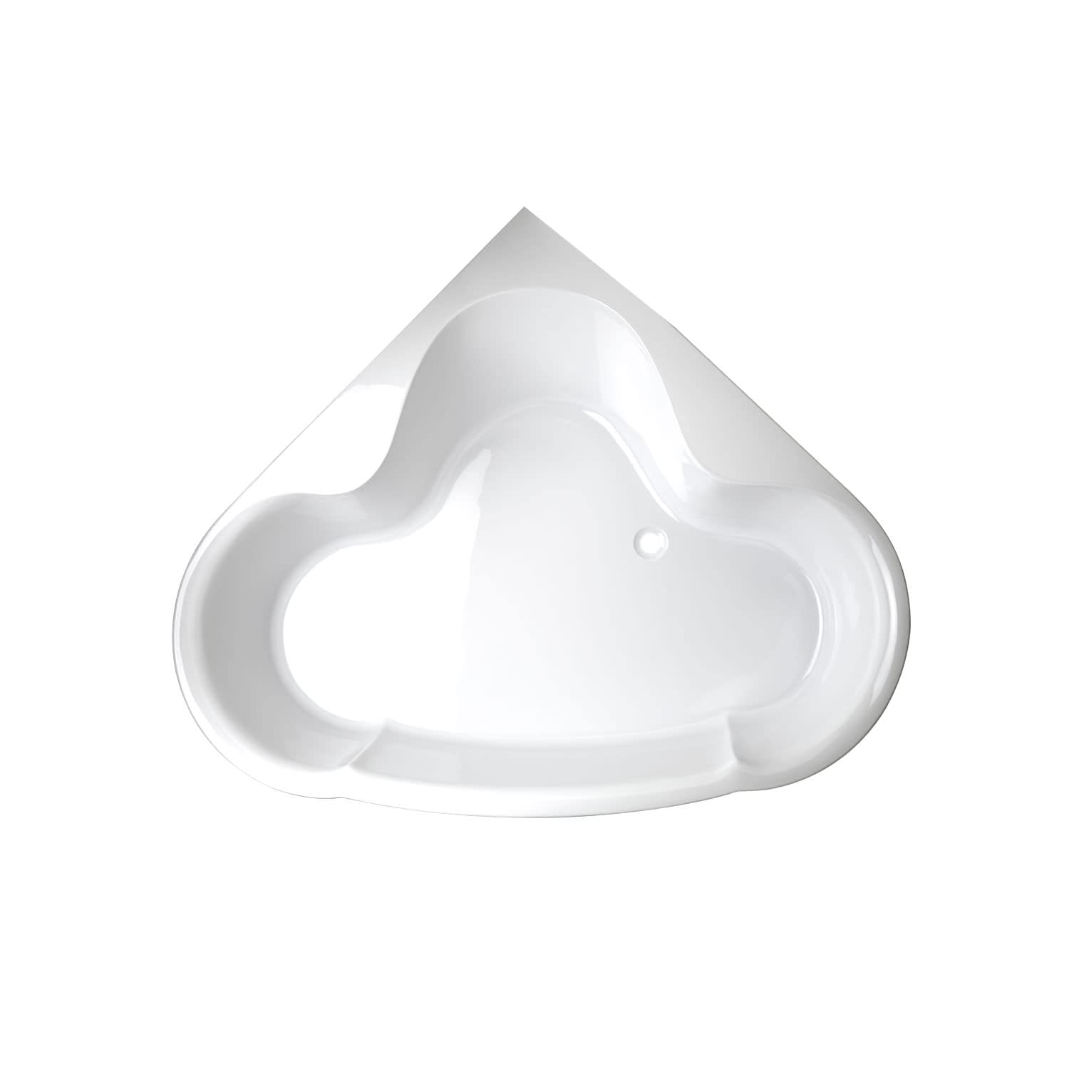 Signature Hardware 263990 Talia 70" Acrylic Soaking Corner Tub - White