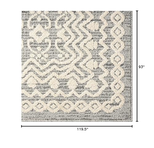 LUXE WEAVERS Moroccan Trellis Gray 8x10 Area Rug