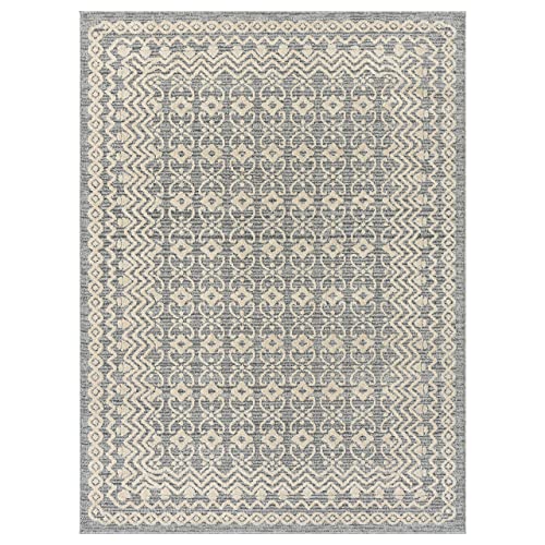 LUXE WEAVERS Moroccan Trellis Gray 8x10 Area Rug