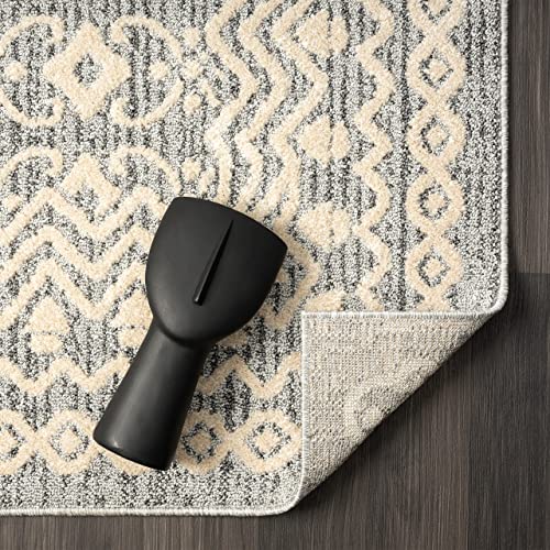 LUXE WEAVERS Moroccan Trellis Gray 8x10 Area Rug