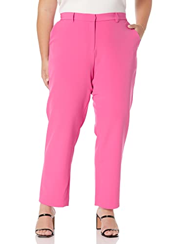The Drop Women's Abby Flat Front Pant, Rose Pink, M