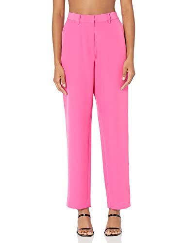 The Drop Women's Abby Flat Front Pant, Rose Pink, M