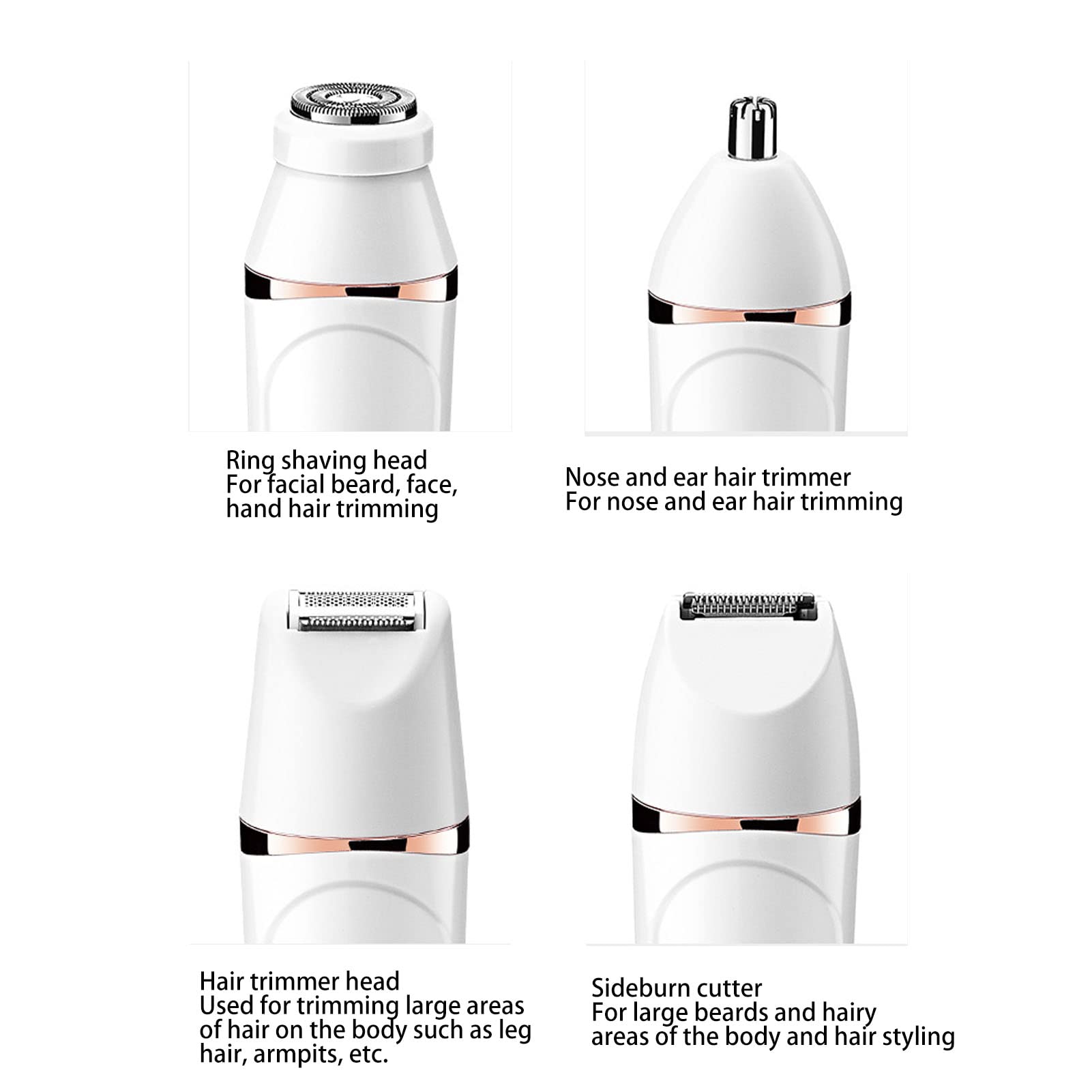 Trimmer Body Hair, Electric USB Portable Charging Exfoliate Whole Body Wash Deep Wet and Dry Use for Women for Underarms