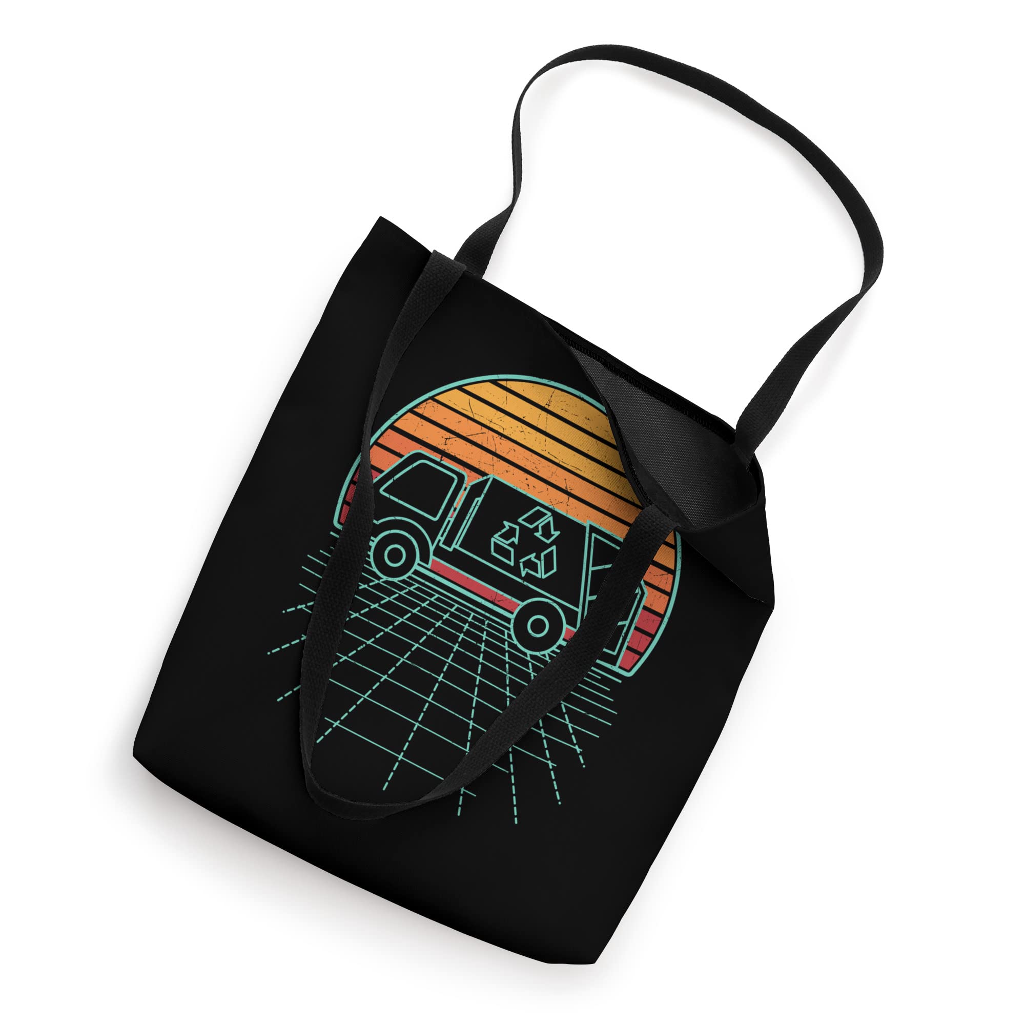 Garbage Truck Retro Vintage Waste Recycle Trash Collector Tote Bag