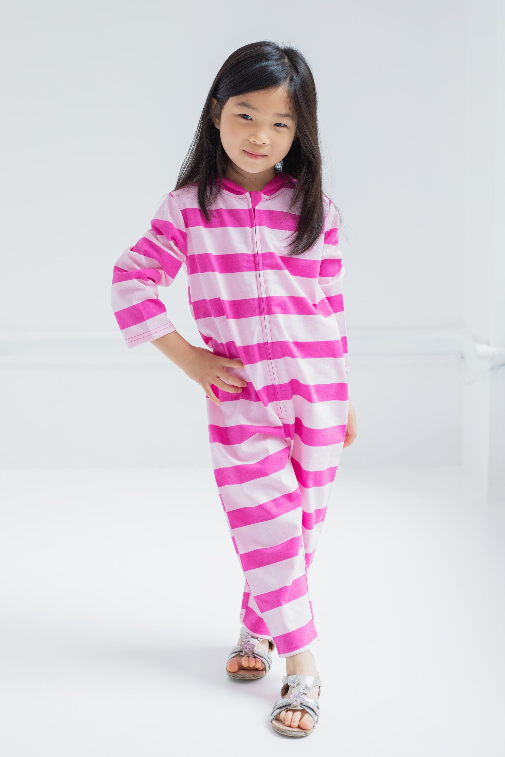 Disney Alice in Wonderland Cheshire Cat Infant Baby Boys Zip Up Coverall Tail Pink 18 Months