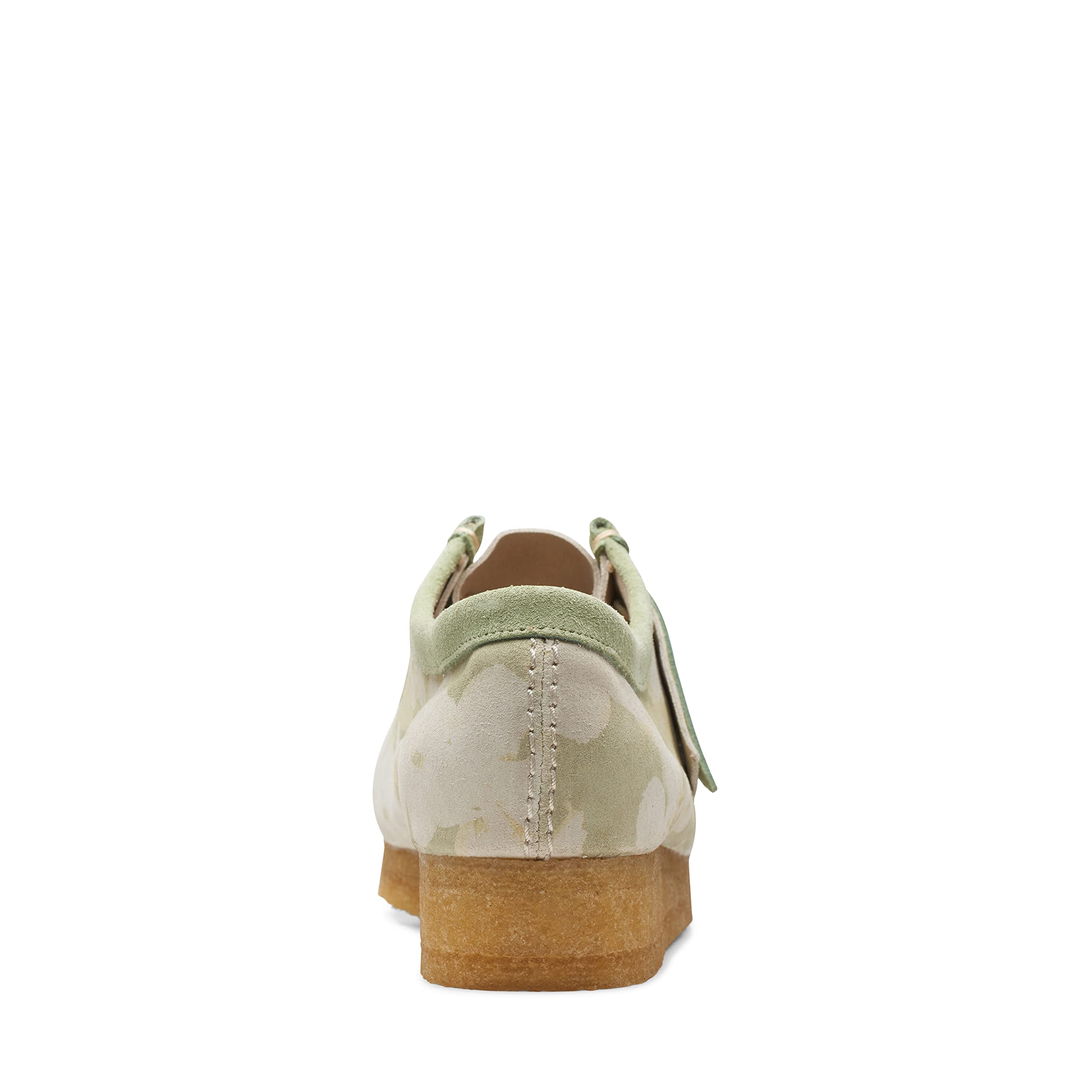 WOMEN’S CLARK ORIGINAL WALLABEE, GREEN FLORAL, 6