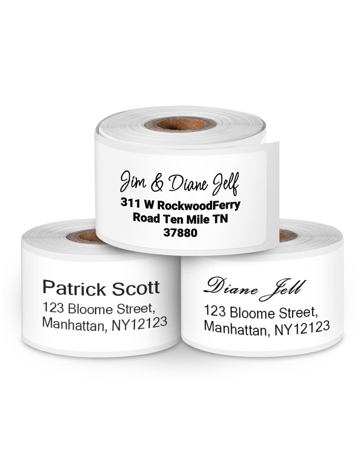 Phomemo Address Labels for M-Series Label Makers, Thermal Mailing Stickers, Easy to Peel Off. White, 1" x 2-5/8", 130 Per Roll, 3 Rolls