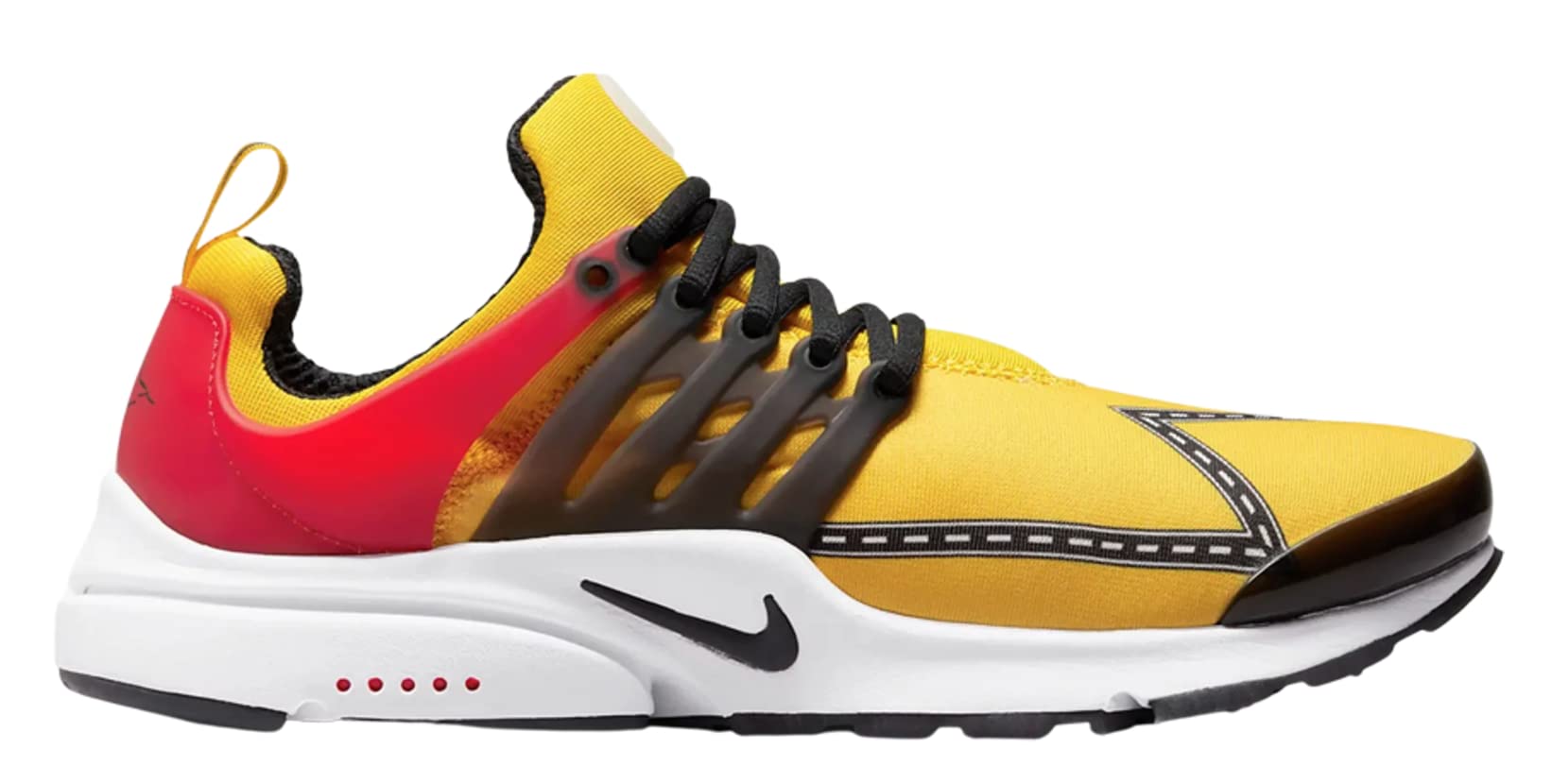 Nike Men's Air Presto Running Shoe, Speed Yellow/University Red/White/Black, 10