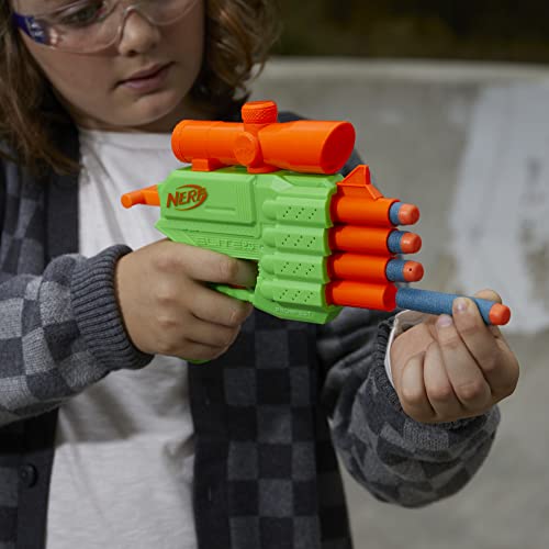 Nerf Elite 2.0 Face Off Target Set, Includes 2 Dart Blasters & Target & 12 Elite Nerf Darts, Toy Foam Blasters for Kids Outdoor Games