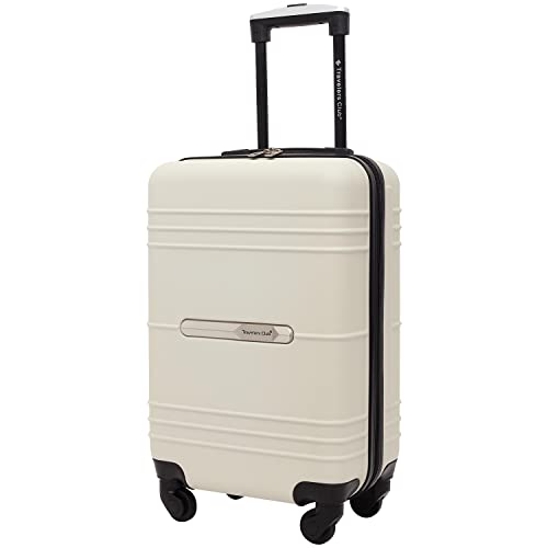 Travelers Club Richmond Spinner Luggage, Bone, Carry-On 20-Inch