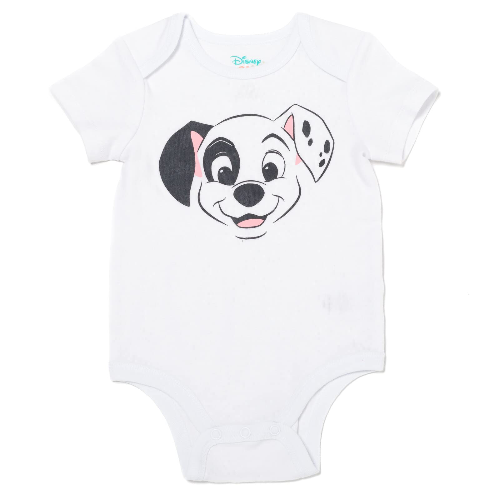 Disney Classics Patch Newborn Baby Boys Bodysuit Pants and Hat 3 Piece Outfit Set White 6-9 Months