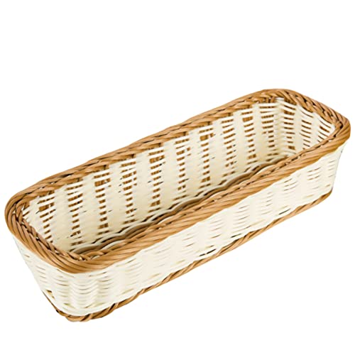 UPKOCH 3 pcs Baskets Drawer Chocolate Holder Kitchen Drainer Utensil S Flatware Storage Seagrass Rattan Plate Container Basket Cube Organizer Farmhouse Rustic Hyacinth Forks Silverware