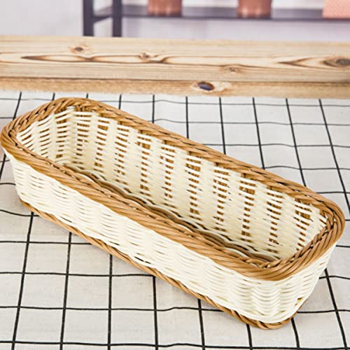 UPKOCH 3 pcs Baskets Drawer Chocolate Holder Kitchen Drainer Utensil S Flatware Storage Seagrass Rattan Plate Container Basket Cube Organizer Farmhouse Rustic Hyacinth Forks Silverware