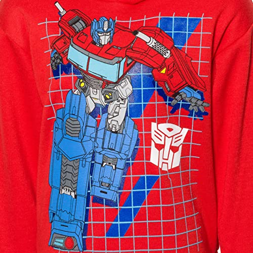 Transformers Optimus Prime Little Boys Fleece Pullover Hoodie Jogger Pants Red/Blue 7-8