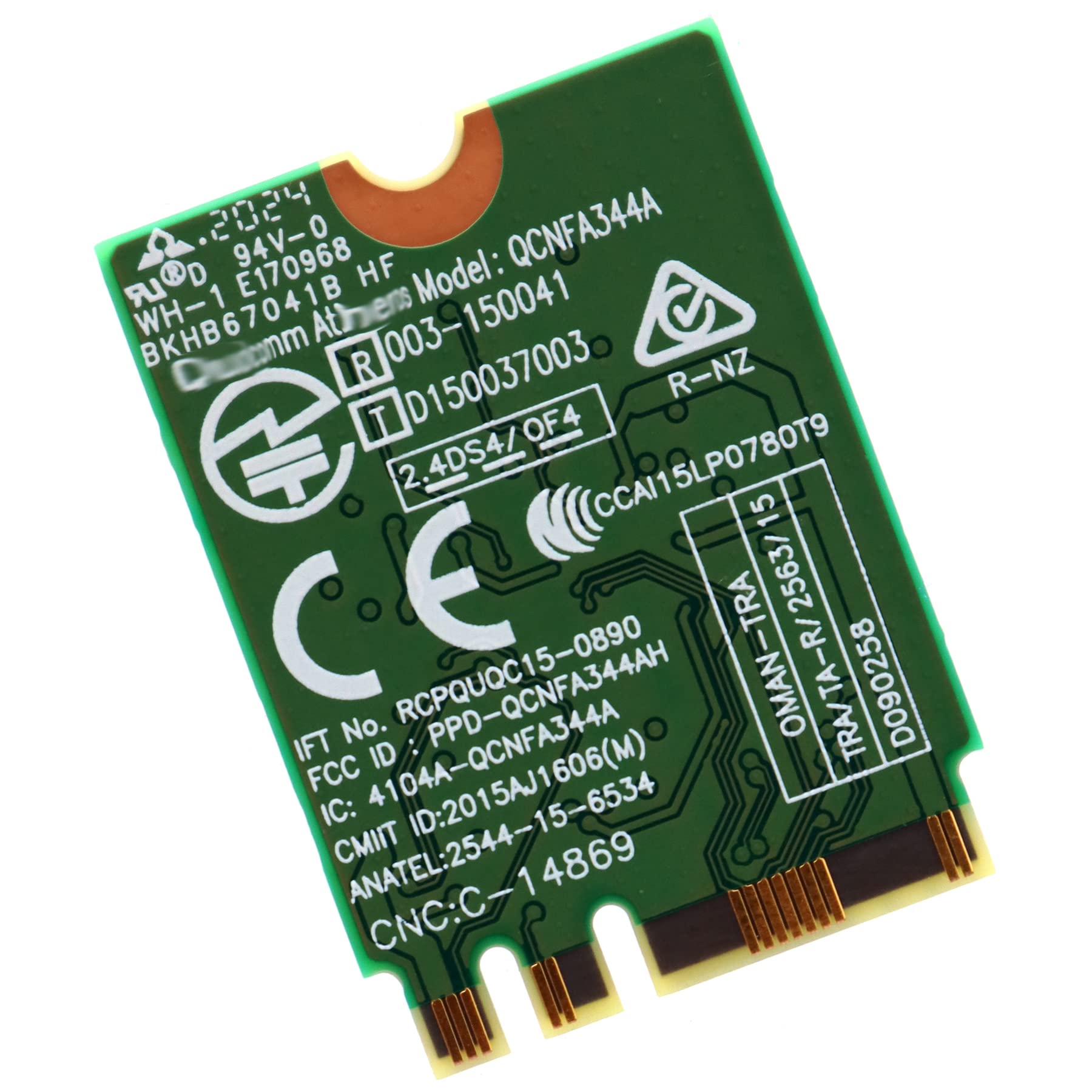 Deal4GO QCNFA344A 802.11ac 867Mbps 5GHz M.2 Wireless WLAN WiFi Adapter Card w/Bluetooth 4.1 for Dell Acer ASUS Laptop Qualcomm Atheros NFA344A Windows 7/8/10