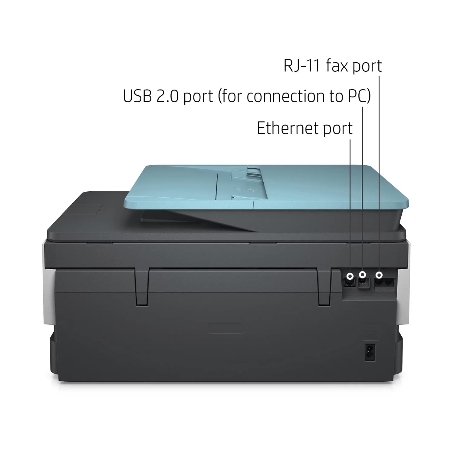 HP OfficeJet Pro 8028e All-in-One Wireless Color Inkjet Printer, Print Copy Scan Fax, Auto 2-Sided Printing, 20 ppm, 2.7" Color Touchscreen, Self-Healing Wi-Fi, W/MD Cable