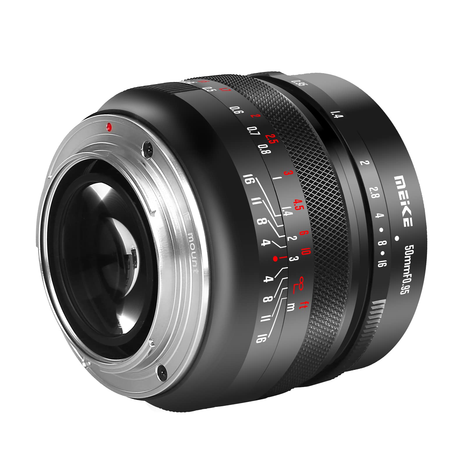 Meike 50mm f0.95 Large Aperture Manual Focus Lens Compatible with Panasonic Lumix M43 MFT Mount Digital Mirrorless Cameras GH3 GH4 GH5 GH6 GH7