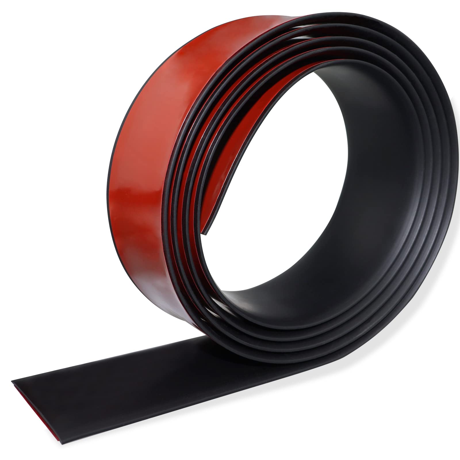 Floor Transition Strip Floor Cover Strips Self Adhesive Flooring Transitions Laminate Floor Strip 1.57" Wide Vinyl Floor Flat Divider Strip (4cm, 10Ft, Black)