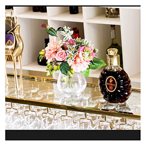 WXXGY Wine Glass Holder Creative Home Wine Glass Holder Hanging Wine Holder Cup Holder Shelf Hanging Goblet Holder/Rose Gold/120X35Cm