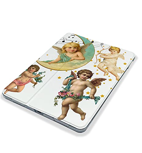 Cute Renaissance Angels Cupid case Compatible with iPad Mini Air Pro 7.9 8.3 9.7 10.2 10.9 11 12.9 inch Pattern Cover New 2022 2021 Trifold Stand 3 4 5 6 7 8 9 Generation 591 (8.3 Mini 6)
