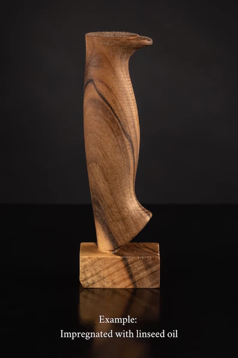 Knife Handle Material Wood Knife Handle Walnut 1 Piece - Handle Blanks for Knife Exotic Wood, Tool Handle Knife for Woodworking