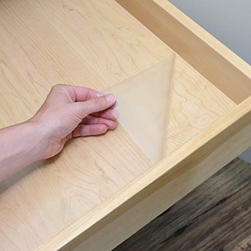 Con-Tact Brand Creative Covering Self-Adhesive Semi-Transparent Privacy Film Protective Vinyl and Shelf Liner, 18" x 20', Clear Matte Acid Free