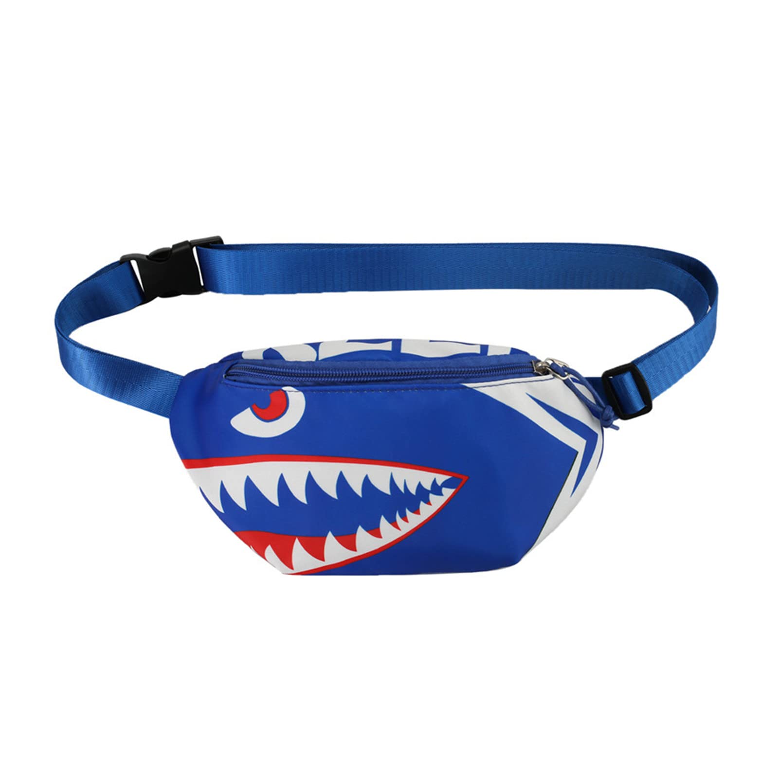 Toddler Boys Girls Cute Cartoon Shark Mini Fanny Pack Kids Sports Running Purse Waist Pack Belt Bum Bag