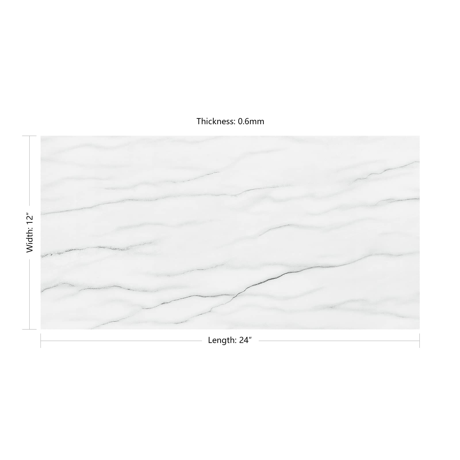 LaCheery Grey White Peel and Stick Floor Tile Marble 12x24 Inch Self Adhesive Vinyl Floor Tiles Peel and Stick Waterproof Removable Floor Tiles for Bathroom Kitchen Flooring Tiles Peel and Stick 4 PCS