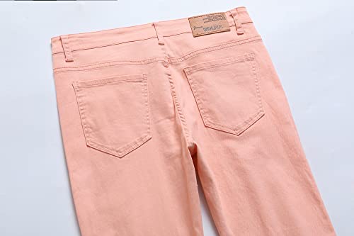 WULFUL Men's Ripped Jeans Slim Fit Skinny Stretch Comfy Denim Jeans Pants
