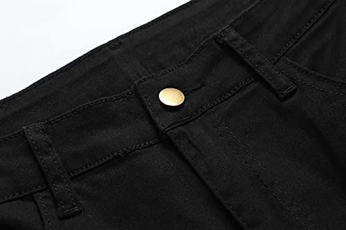 WULFUL Men's Ripped Jeans Slim Fit Skinny Stretch Comfy Denim Jeans Pants