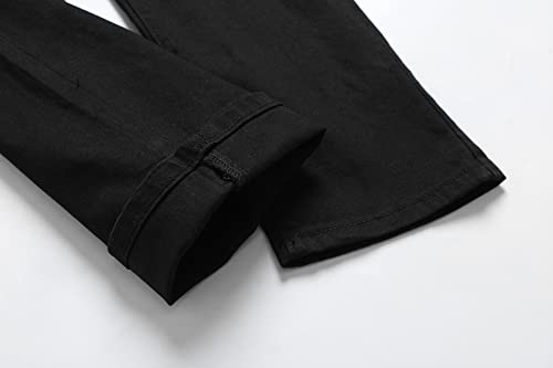 WULFUL Men's Ripped Jeans Slim Fit Skinny Stretch Comfy Denim Jeans Pants