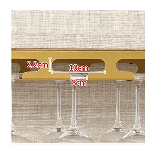 WXXGY Simple Restaurant Iron Hanging Wine Glass Holder European Creative Home Wine Glass Holder Bar Table Goblet Decoration Custom/a/5 Rows