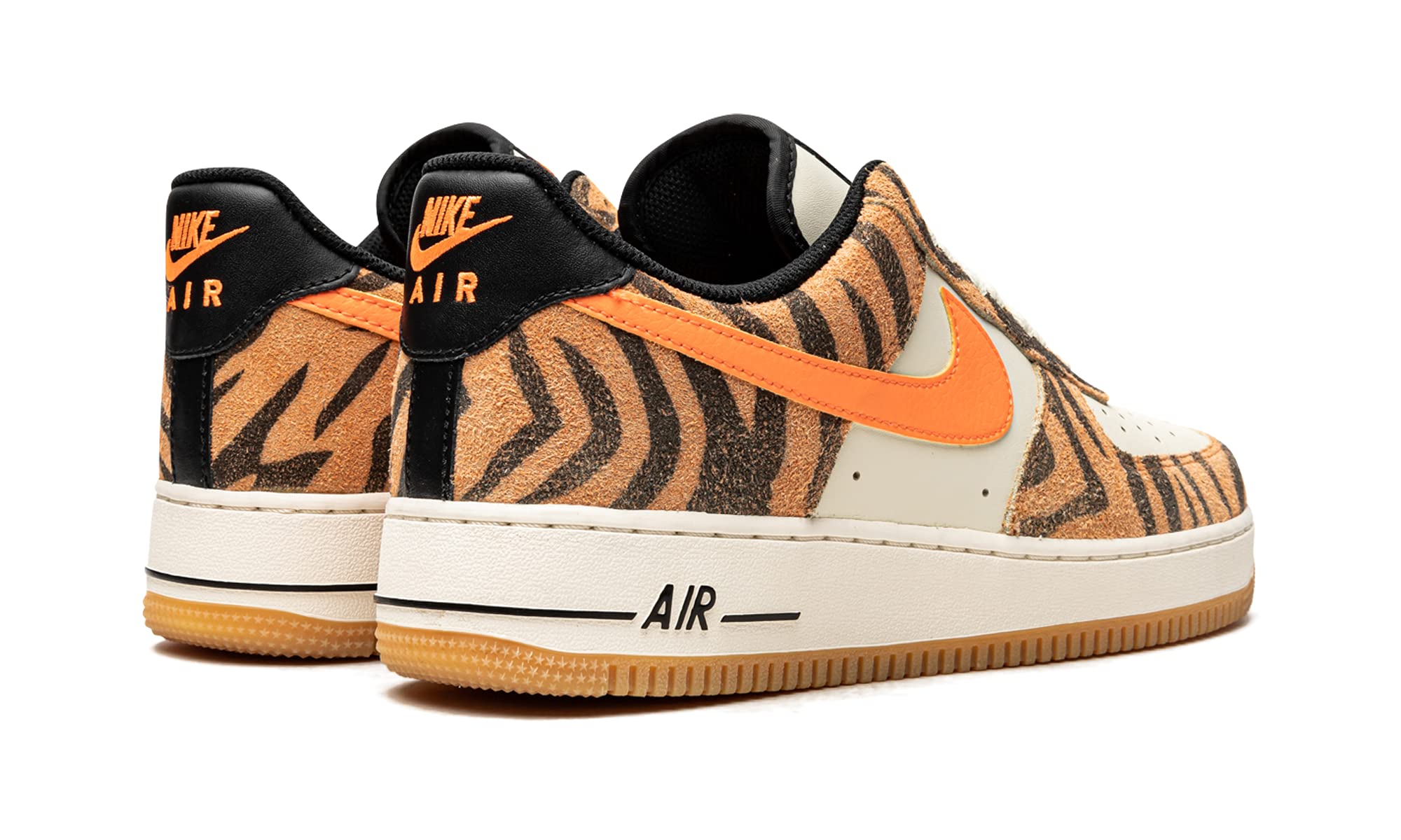 Nike Men's Air Force 1 Low Basketball Shoe, Coconut Milk/Atomic Orange, 10