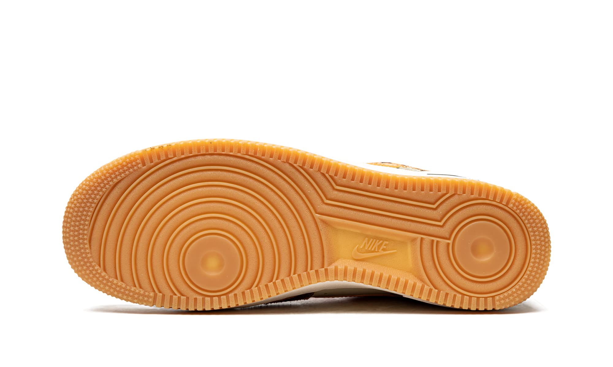 Nike Men's Air Force 1 Low Basketball Shoe, Coconut Milk/Atomic Orange, 10
