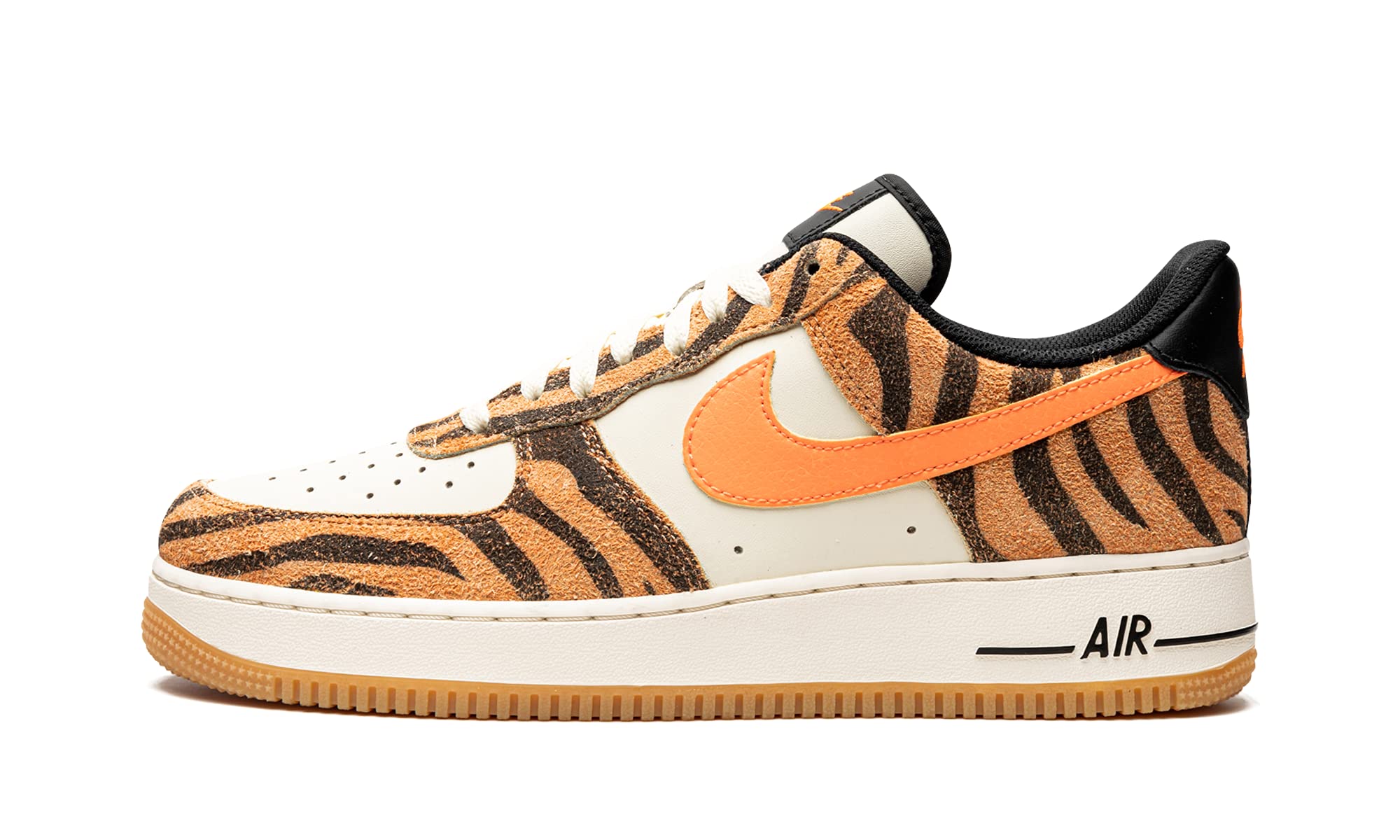 Nike Men's Air Force 1 Low Basketball Shoe, Coconut Milk/Atomic Orange, 10