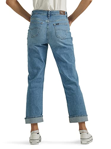 Lee womens Mid Rise Boyfriend Jeans, Home Laundered, 4 US
