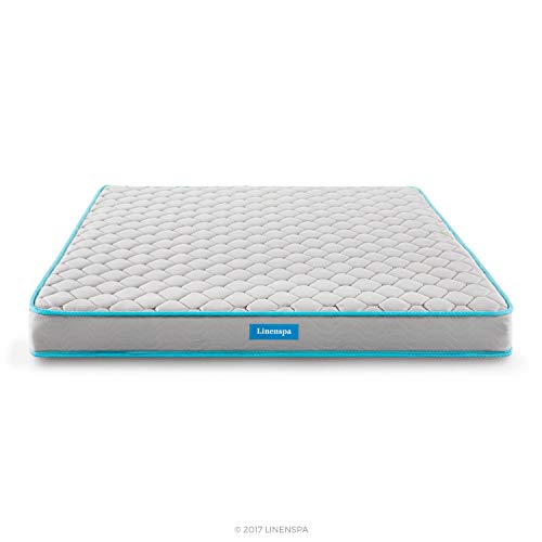 Linenspa 6 Inch Innerspring Twin Mattress with Foam Layer - Firm Feel - CertiPUR-US Certified - Mattress in a Box