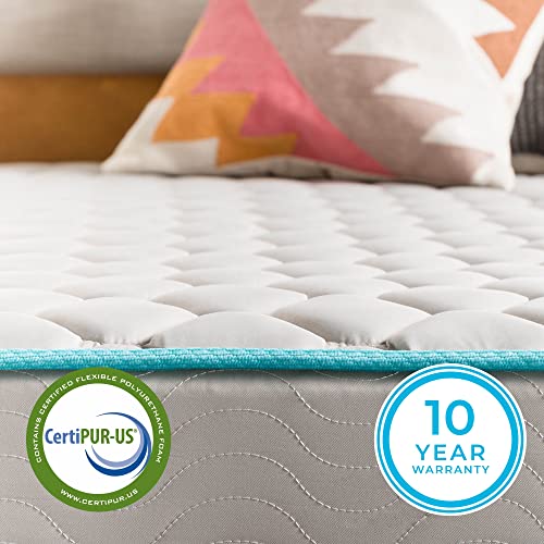 Linenspa 6 Inch Innerspring Twin Mattress with Foam Layer - Firm Feel - CertiPUR-US Certified - Mattress in a Box