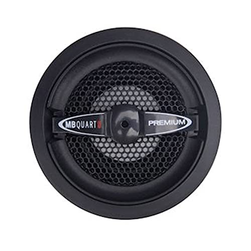 MB Quart PS1-316 Premium 6.5 Inch 400 Watt 4 Ohms 3 Way Component Network Control Mobile Speaker Car Audio Systems, Grills Included, Black (2 Pack)