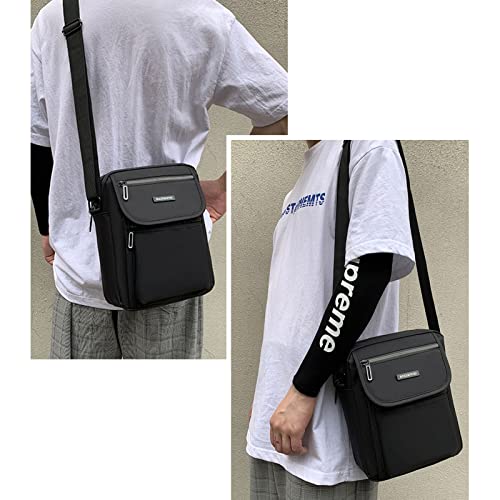 BIMMI Messenger Bag, Crossbody Shoulder Bag (2-black)