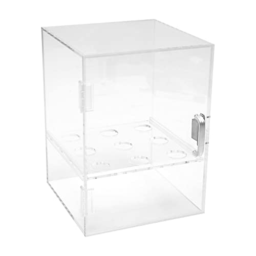 LYNICESHOP 9 Holes Ice Cream Cone Holder, Clear Acrylic Display Cabinet, Transparent Ice Cream Cone Bracket, Ice Cream Display Stand Holder for Dessert Shop and Ice Cream Fair