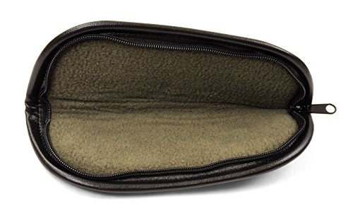 Black Vinyl Knife Carrying Case with Zipper - 9-1/2"x 2-3/4"