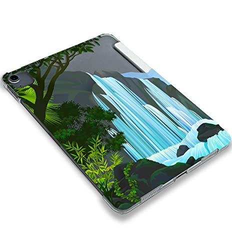 Forest Landscape Waterfall case Compatible with iPad Mini Air Pro 7.9 8.3 9.7 10.2 10.9 11 12.9 inch Pattern Cover New 2022 2021 Trifold Stand 3 4 5 6 7 8 9 Generation 518 (12.9 Pro 3/4/5 gen)