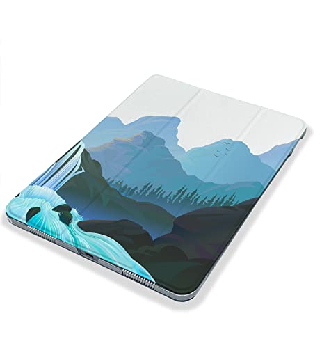 Forest Landscape Waterfall case Compatible with iPad Mini Air Pro 7.9 8.3 9.7 10.2 10.9 11 12.9 inch Pattern Cover New 2022 2021 Trifold Stand 3 4 5 6 7 8 9 Generation 518 (12.9 Pro 3/4/5 gen)
