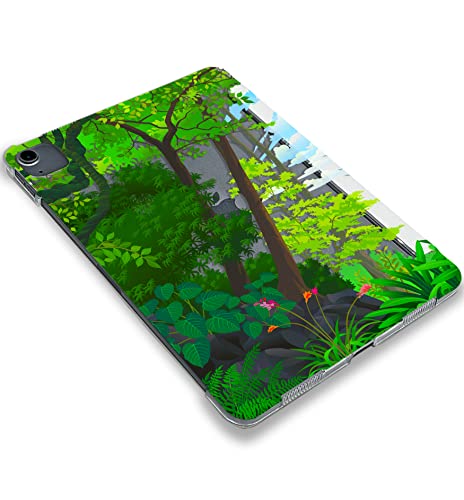 Cute Painted Forest Nature Landscape case Compatible with iPad Mini Air Pro 7.9 8.3 9.7 10.2 10.9 11 12.9 inch Pattern Cover New 2022 2021 Trifold Stand 3 4 5 6 7 8 9 Generation 517 (10.9" Air 4)
