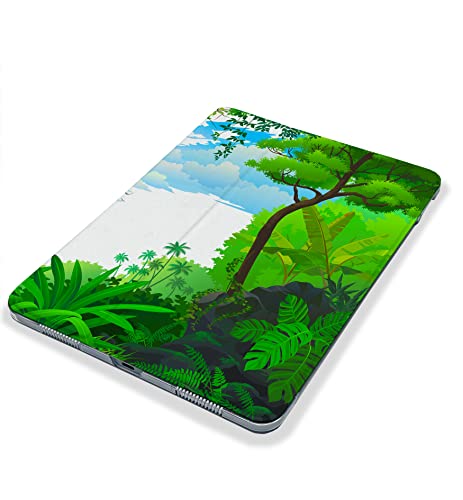 Cute Painted Forest Nature Landscape case Compatible with iPad Mini Air Pro 7.9 8.3 9.7 10.2 10.9 11 12.9 inch Pattern Cover New 2022 2021 Trifold Stand 3 4 5 6 7 8 9 Generation 517 (10.9" Air 4)