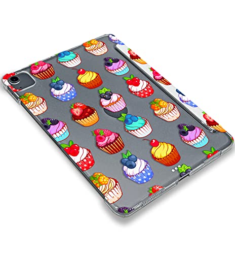 Cute Cake Cupcakes Sweets case Compatible with iPad Mini Air Pro 7.9 8.3 9.7 10.2 10.9 11 12.9 inch Pattern Cover New 2022 2021 Trifold Stand 3 4 5 6 7 8 9 Generation 500 (12.9 iPad Pro 3/4/5 gen)